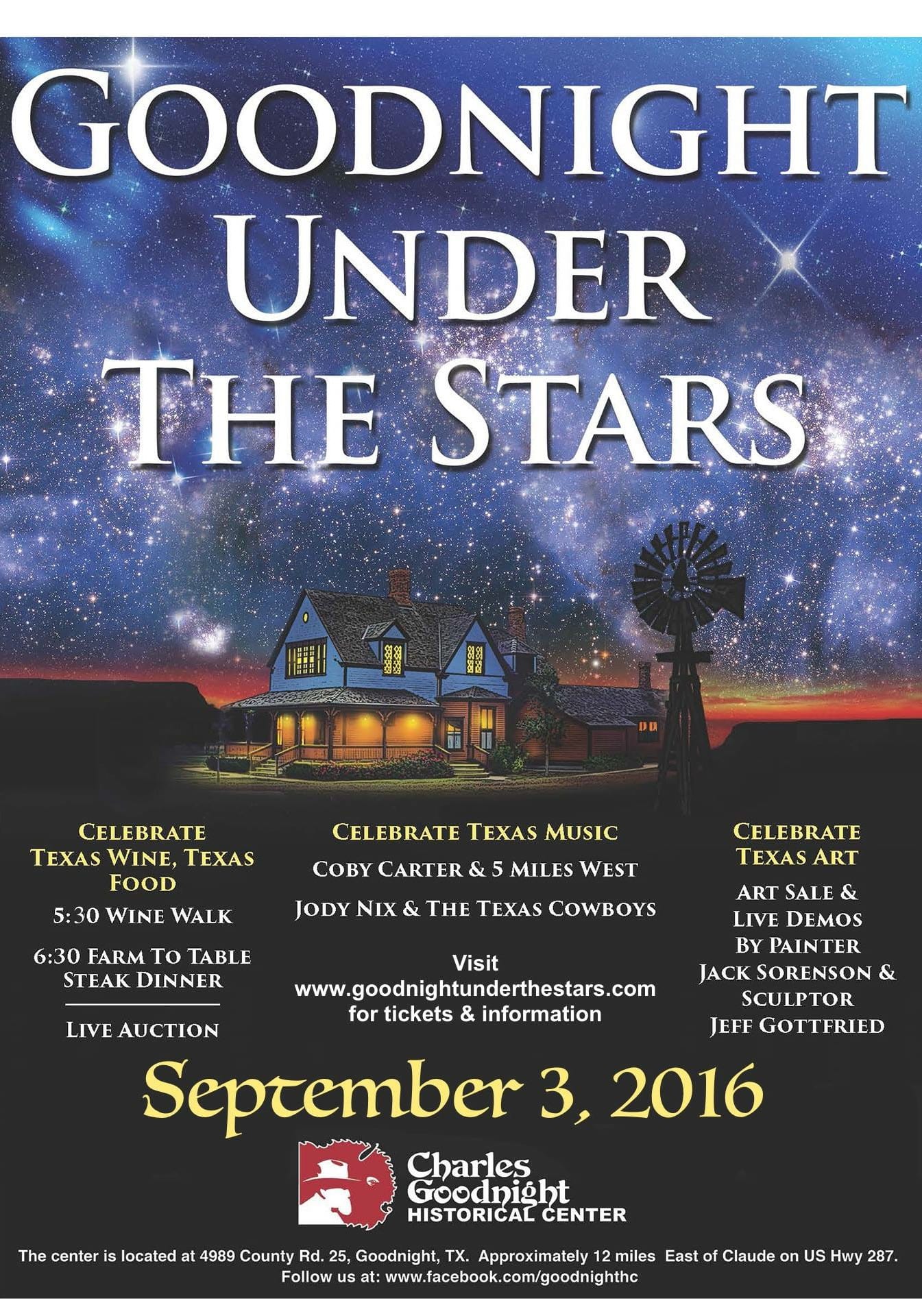 Goodnight Under the Stars in Goodnight, Texas | Bingham Family Vineyards